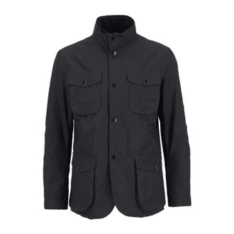 Barbour Gewachste Baumwolljacke Ogston Schwarz - - Jackets - Herren - Schwarzk - 2XL