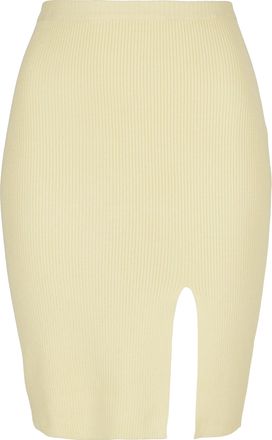 Urban Classics Damen Ladies Rib Knit Skirt 5XL softyellow