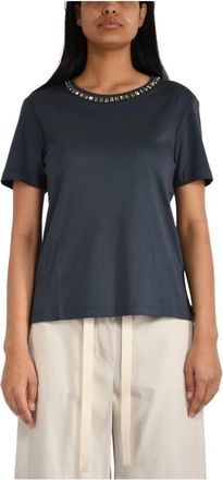 Max Mara Femme, Tops, Bleu, Taille: 38 FR T-Chemises