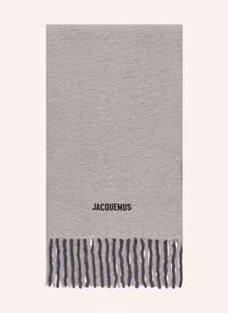 Jacquemus Jacquemus Alpaka-Schal L Echarpe Moisson grau