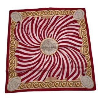 Dior Foulard en soie Pre-owned - Femme - Pre-owned - Rouge - Taille: ONE Size