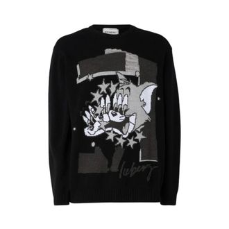 Iceberg Homme, Pulls, Noir, Taille: 2XL Pull ras du cou Gatto Silvestro