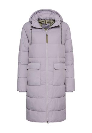 Camel Active Damen Steppmantel mit verstellbarem Saum und fester Kapuze Lila, womenswear-38