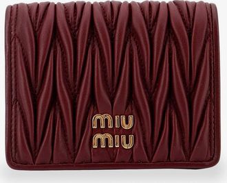 Miu Miu Quilted leather wallet - MIU MIU - gender_Woman