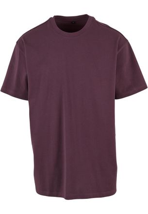 Build Your Brand Herren T-Shirt Heavy Oversize Tee, Basic T-Shirt f&uuml;r M&auml;nner, Oversized Fit, Baumwolle, 3XL, plumpurple
