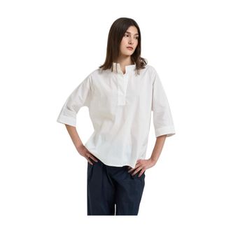 Liviana Conti Femme, Blouses et Chemises, Blanc, Taille: 40 FR Chemise Trois-Quarts