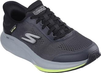 Skechers Mens Go Walk Max Walker Next Generation Sneaker, Charcoal and Black Textile Synthetic, 45.5 EU