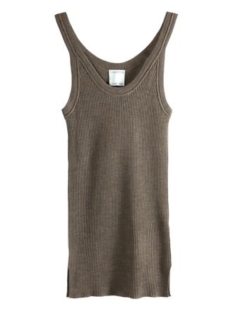 Calvin Klein Geripptes Tanktop - Braun