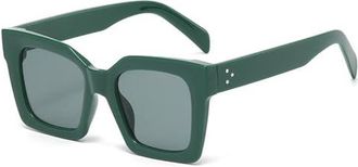 Generic Lunettes De Soleil Unisexes &Agrave; Monture Carr&eacute;e, Protection UV400, Id&eacute;ales For La Photographie De Rue, Les D&eacute;placements, Le Sport Et Les Vacances.(Green)