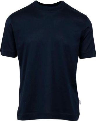 Paolo Pecora Homme, Tops, Bleu, Taille: L T-Shirt Col Rond