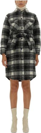 Woolrich Femme, Manteaux, Noir, Taille: 42 FR Gentry Long Overshirt