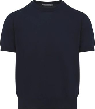 Canali Homme, Pulls, Bleu, Taille: S Pull en maille &agrave; col rond