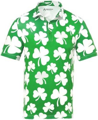 Royal & Awesome Shamrock St Patricks Day Golf Polo pour Hommes, Hauts de Golf pour Hommes, Chemises de Golf, Chemises de Golf masculines, Mens Golf Polo