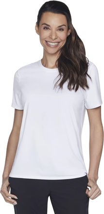 Skechers Damen Go Dri Swift Tee, Weiss/opulenter Garten, Gro&szlig;