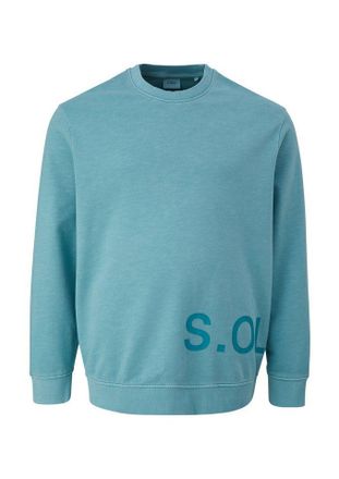 s.Oliver Sweatshirt Sweatshirt Baumwoll-Sweatshirt mit Logo-Print