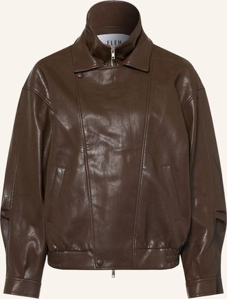 Eleh Eleh Jacke In Lederoptik braun
