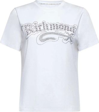 John Richmond Femme, Tops, Blanc, Taille: 40 FR Logo T-Shirt