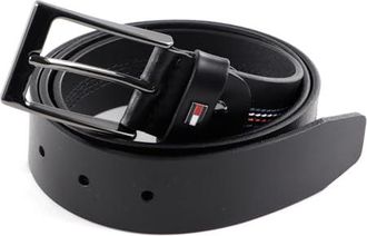 Tommy Hilfiger Cuir ceinture Layton ADJ Belt 3.5 W90 Corporate bleu