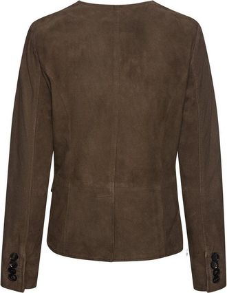 Highmoor Lederjacke Kragenlose Lederjacke