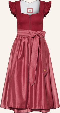 Alpenherz Alpenherz Dirndl Marie Mit Volants rot