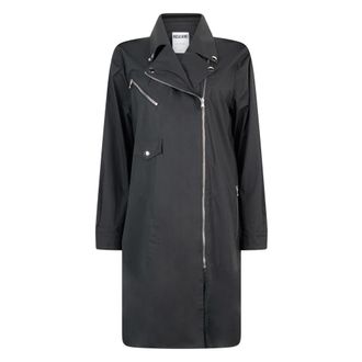Moschino Lange wasserdichte Jacke - - Jackets - Damen - Schwarzk - S