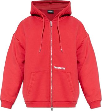 Dsquared2 Homme, Sweatshirts et sweats &agrave; capuche, Rouge, Taille: 3XL Logo SweaT-shirt