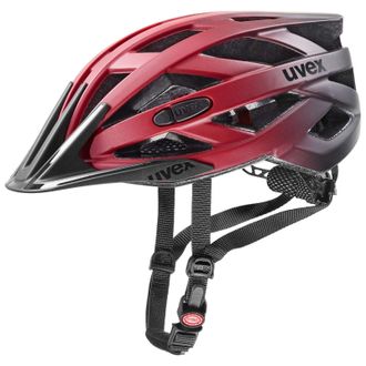 Uvex i-vo cc - Leichter Allround-Helm für Damen und Herren - individuelle Größenanpassung - red-Black matt - 56-60 cm