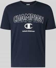 Champion T-Shirt mit Label-Print und Rundhalsausschnitt