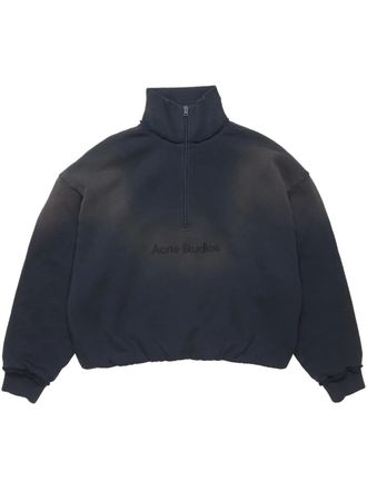 Acne Studios sweat &agrave; logo brod&eacute; - Bleu