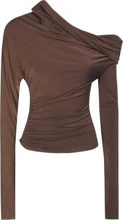 Andamane Femme, Tops, Brun, Taille: 40 FR Haut &eacute;l&eacute;gant pour un look tendance
