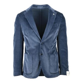L.B.M. 1911 L.b.m. 1911, Homme, Vestes, Bleu, Taille: 2XL Veste Stondata en velours