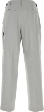 Fendi Cotton-Elastane Cargo Cargo Pants - Silver
