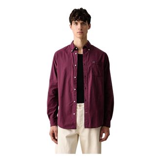 Barbour Harbourwall Tailored Shirt - - Shirts - Herren - Rot - L
