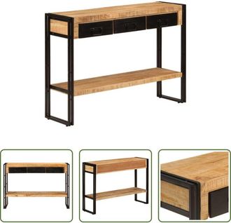 vidaXL Massivholz Mango - Konsolentisch 110x30x76 cm Massivholz Mango