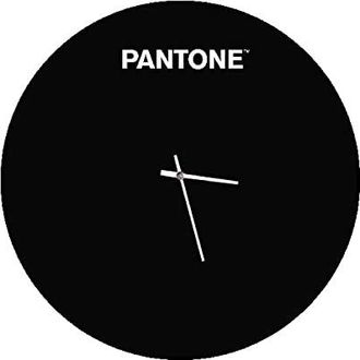 Homemania Wanduhr Sunrise - Wanddekoration, rund - für Wohnzimmer, Küche, Büro - Schwarz, Weiß aus Metall, 40 x 0,15 x 40 cm