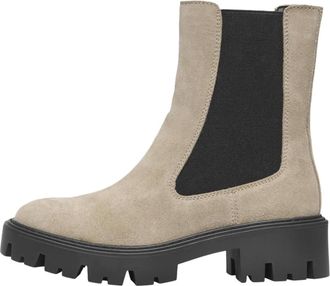 Only Damen Onlbetty-10 Suede Leather Boot, Camel, 37 EU