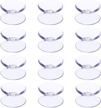 NUOBESTY SHINEOFI 100st&uuml;cke Glastischschutzpuffer Transparente Tischpuffer Mit Doppelseitigen Saugn&auml;pfen Kleine Saugn&auml;pfe F&uuml;r Glastischplattenabstandshalter ru