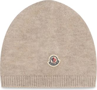 Moncler unisex, Accessoires, Beige, Taille: 2XS Cashmere Beanie