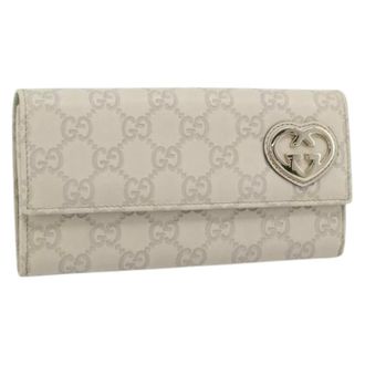 Gucci Portefeuille Long Pre-owned - Femme - Pre-owned - Beige - Taille: ONE Size