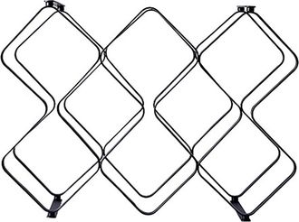 Generic Weinregal für Die Arbeitsplatte, Weinregal aus Metall, Modern und Vielseitig, Frei Abnehmbar, Geeignet für Speisekammer, Wohnzimmer, Küche, Bar(Black)