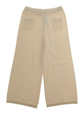 Emporio Armani Trousers Girls Elastic Waist Beige Viscose