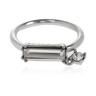 Jil Sander Ring mit Kristallbesatz - - Accessories - Damen - Grau - S