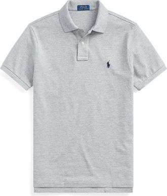 Ralph Lauren Meliertes Poloshirt, Slim Fit in