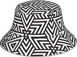 Generic Chapeau De Seau Impression Printidea Chapeau De P&ecirc;che Mode &Agrave; Large Bord Bonnet De Soleil, pour Plage, De P&ecirc;che, Sports, 56-58cm