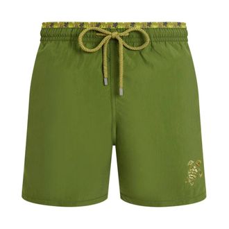 Vilebrequin Homme, Maillots de bain, Vert, Taille: 2XL Short de Bain Bicolor Micro Ronde des Tortues