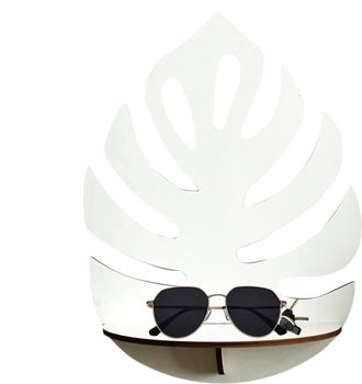 Generico Schwebende Regale, dekoratives Wandregal, Holzblätter, hohles für Wohnzimmer, Badezimmer, Wand, Schlafzimmer, Dekoration