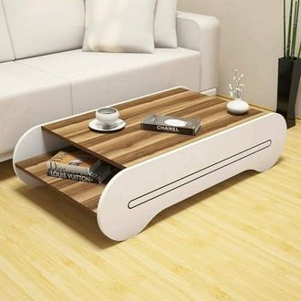 Dmora Couchtisch Karaka 120x63,6x30h cm Braun mit Ablage