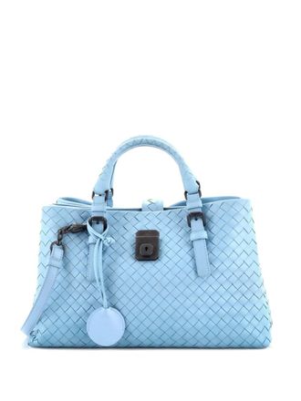 Bottega Veneta Roma Bag Intrecciato Nappa Small tote bag - Blau