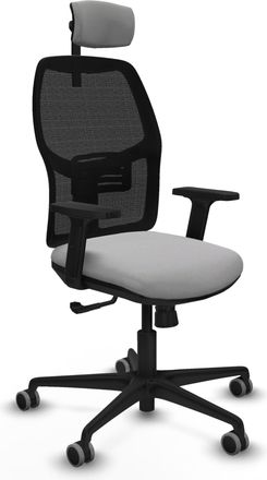 Piqueras y Crespo Alfera PC-Stuhl mit 2D-Armlehnen, h&ouml;henverstellbarer Lendenwirbelst&uuml;tze und h&ouml;henverstellbarem Kopfteil und Neigungsverstellung, ausgestattet mit 4 Po