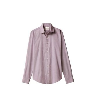 Calvin Klein Chemise slim &agrave; motif en coton m&eacute;lang&eacute;